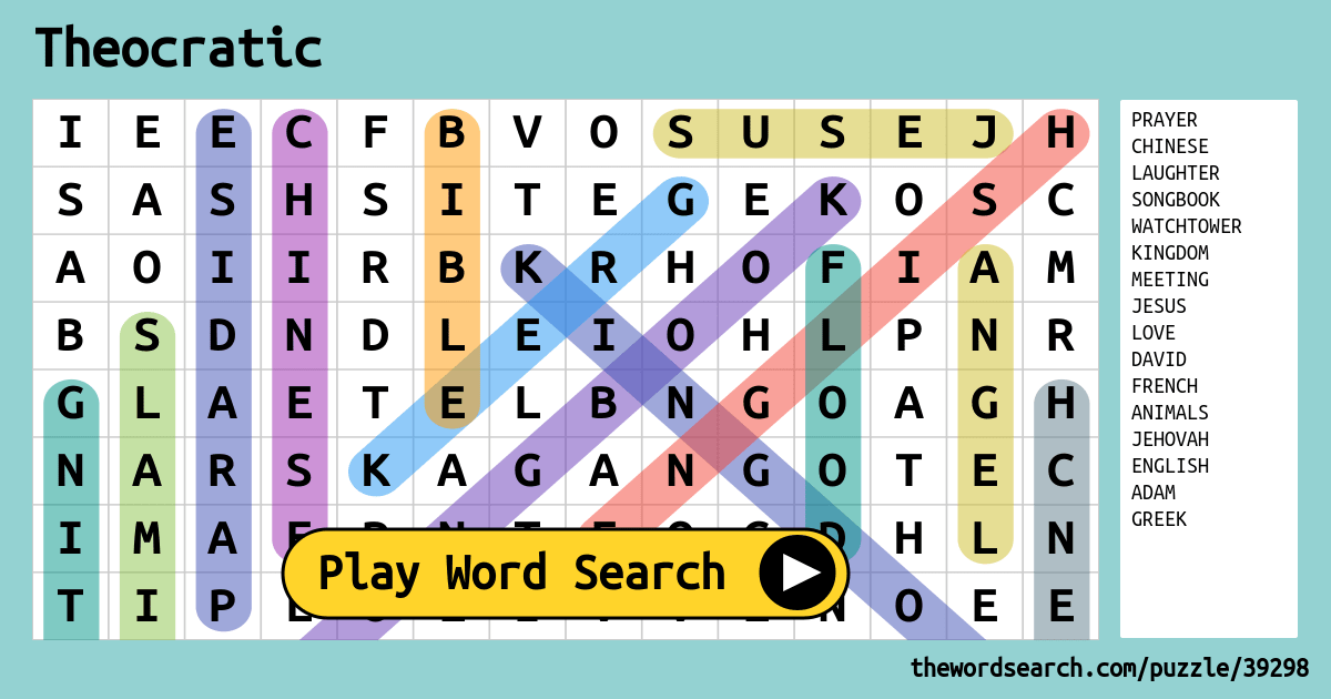 Theocratic Word Search