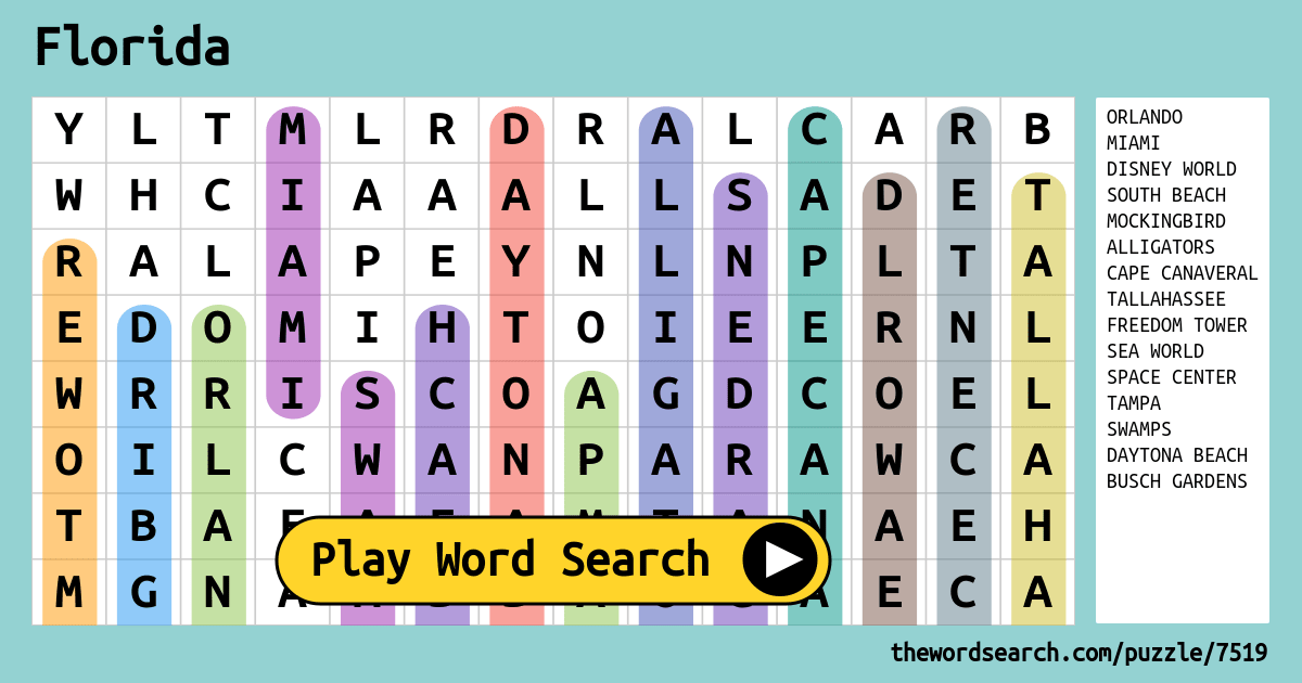 Florida Word Search