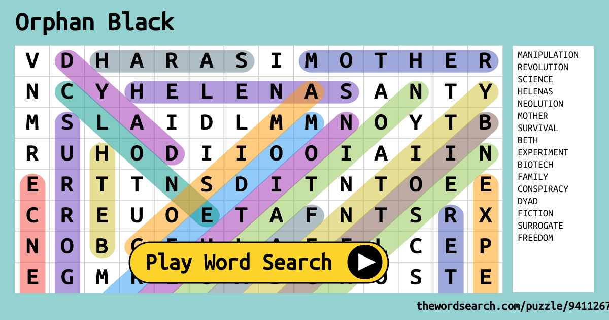 Download Word Search on Orphan Black