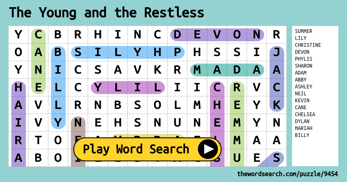 The Young And The Restless Word Search the-young-and-the-restless-word-search