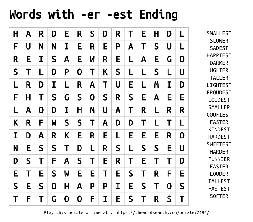 Download Word Search On Words With er est Ending Download Word Search On Words With er est Ending