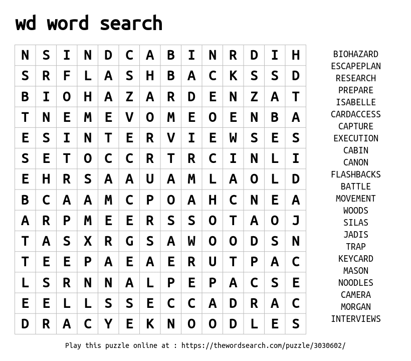 Download Word Search on wd word search