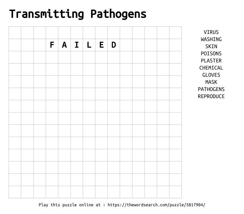 Download Word Search on Transmitting Pathogens