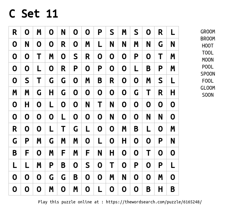 Download Word Search on C Set 11