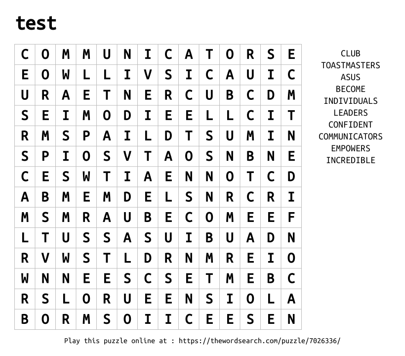 Download Word Search on test
